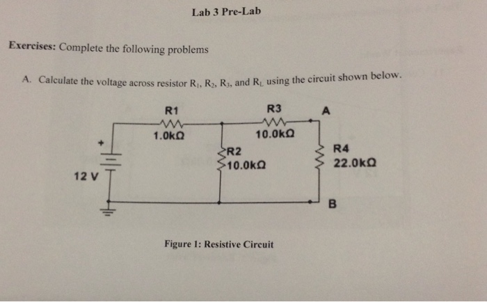 Solved Calculate the voltage across resistor R_1, R_2, R_3, | Chegg.com