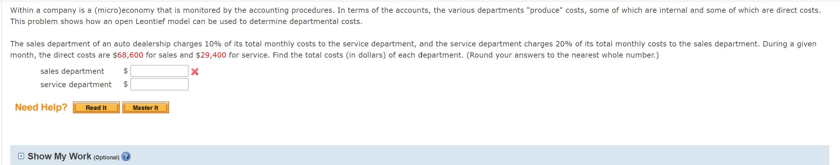 Solved This problem shows how an open Leontief model can be | Chegg.com