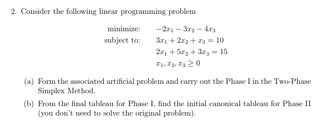 Solved Solve the following linear programming problem using | Chegg.com