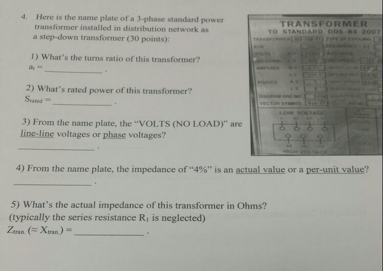 Solved Here is the name plate of a 3-phase standard power | Chegg.com