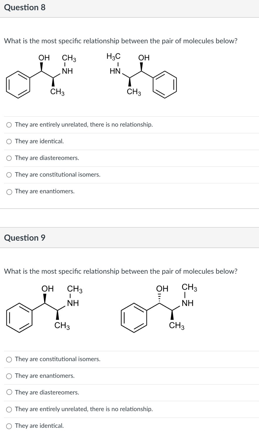 Solved What is the most specific relationship between the | Chegg.com