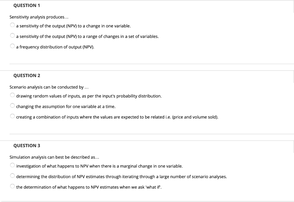 Solved QUESTION 1 Simulation analysis produces... a | Chegg.com