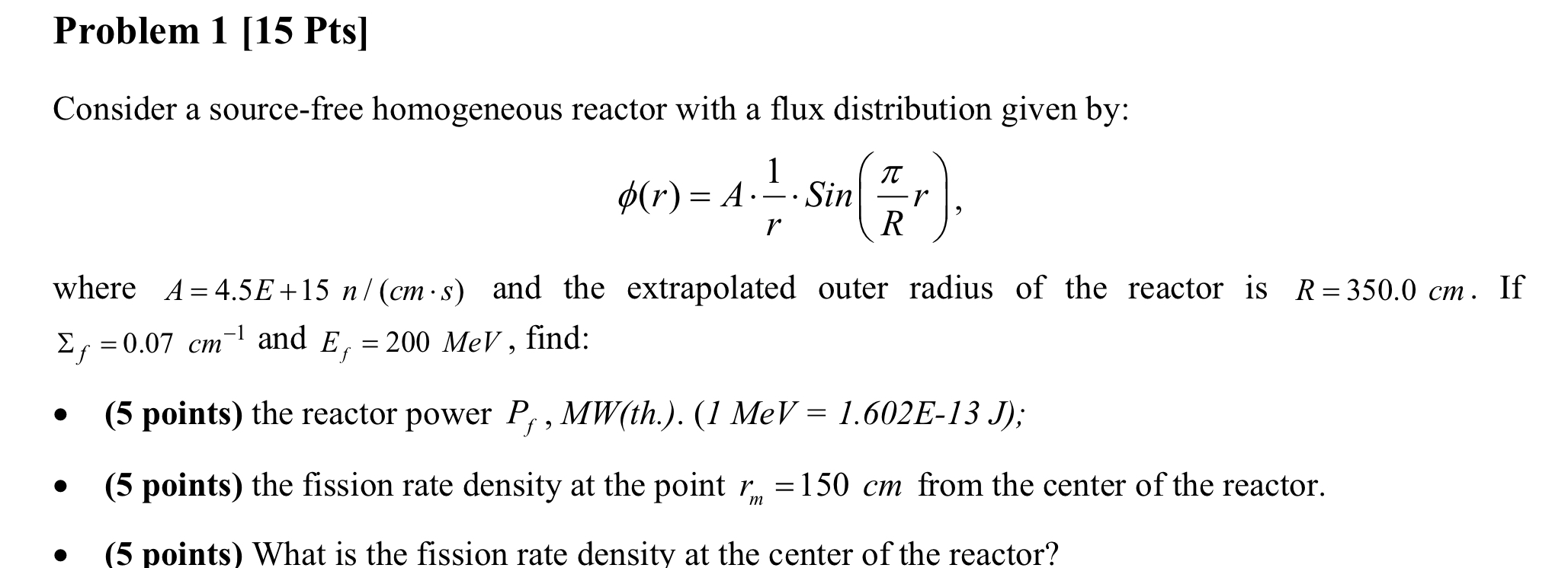 Problem 1 [15 Pts]Consider a source-free homogeneous | Chegg.com
