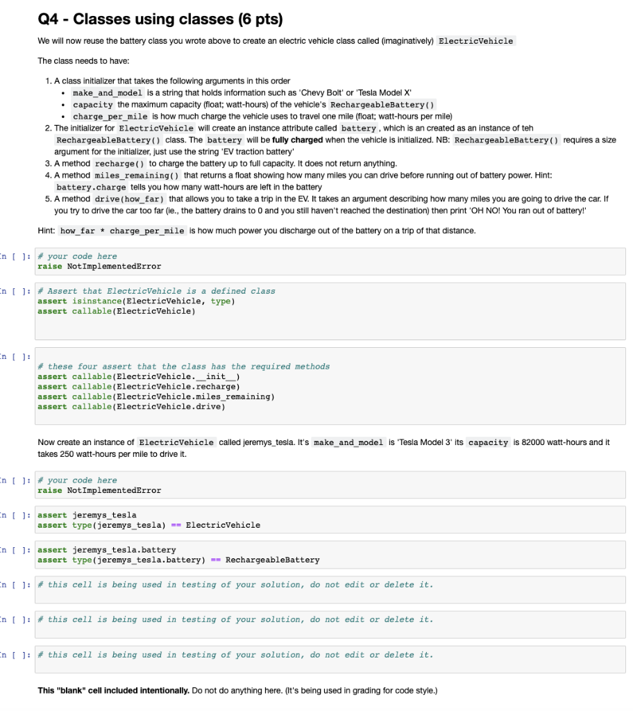 Solved Q4 - Classes using classes (6 pts) We will now reuse | Chegg.com