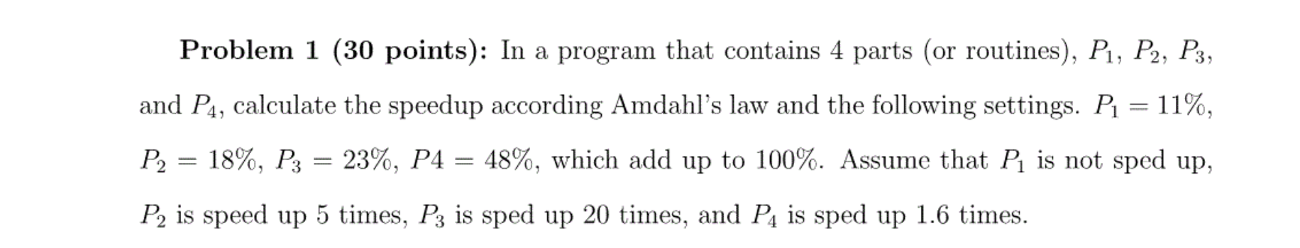 Solved Problem 1 30 Points In A Program That Contains 4 4548