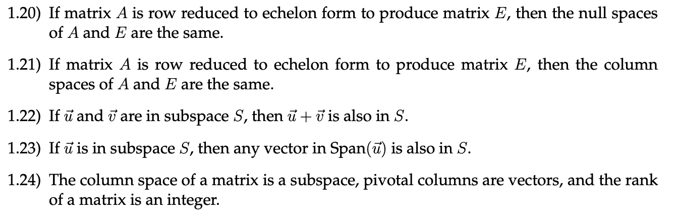 Solved 1.20) If matrix A is row reduced to echelon form to | Chegg.com