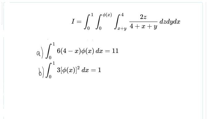 Solved Consider the triple integral where it is known that | Chegg.com