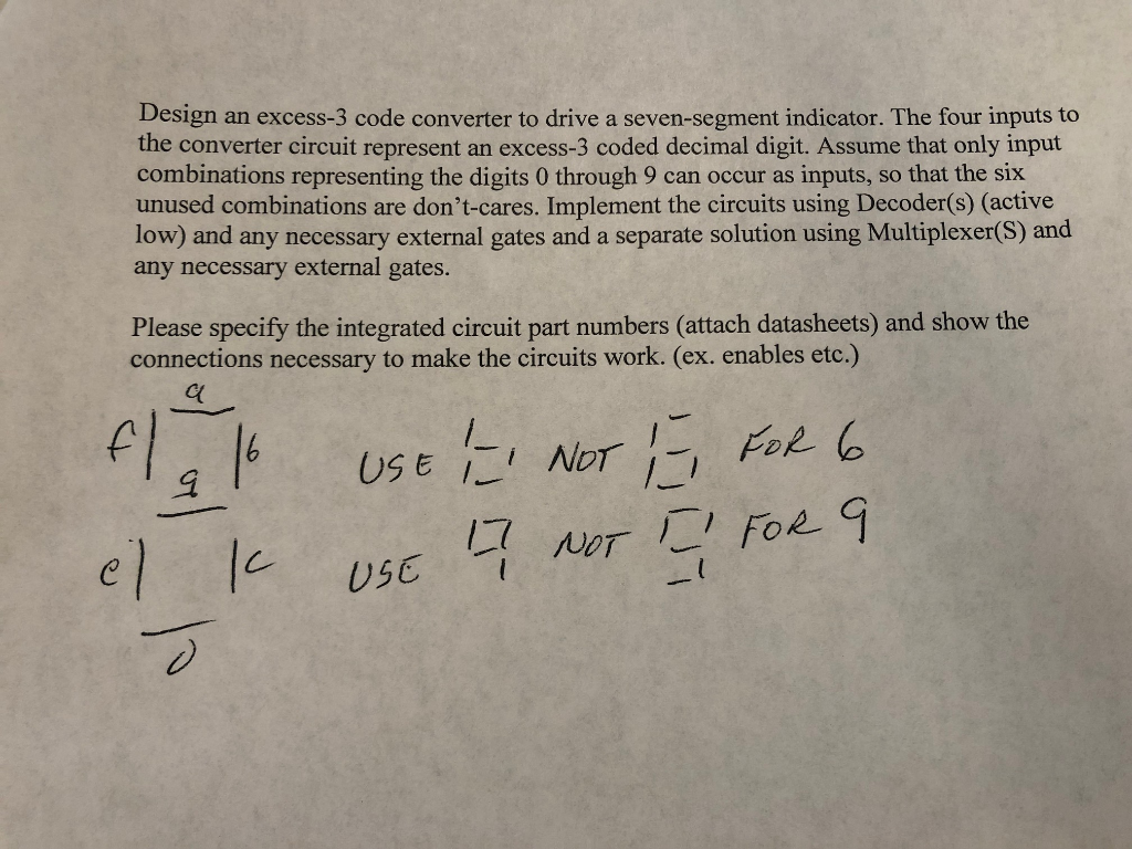 Solved Design an excess-3 code converter to drive a | Chegg.com