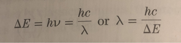 Solved What is the relationship between the E=hv and | Chegg.com