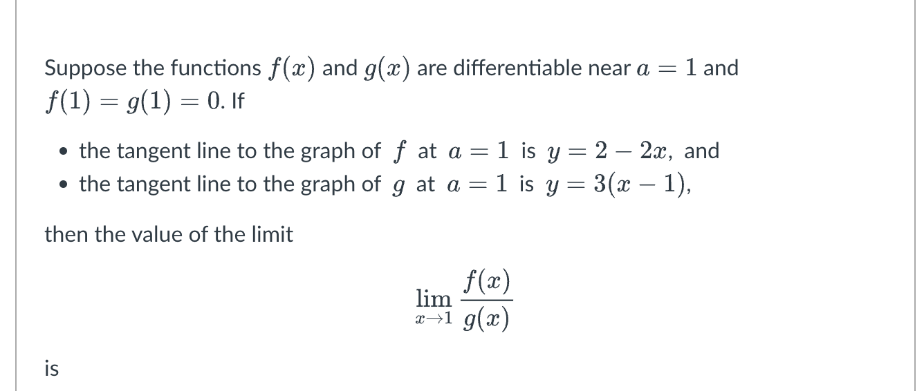 Solved Suppose the functions f(x) ﻿and g(x) ﻿are | Chegg.com