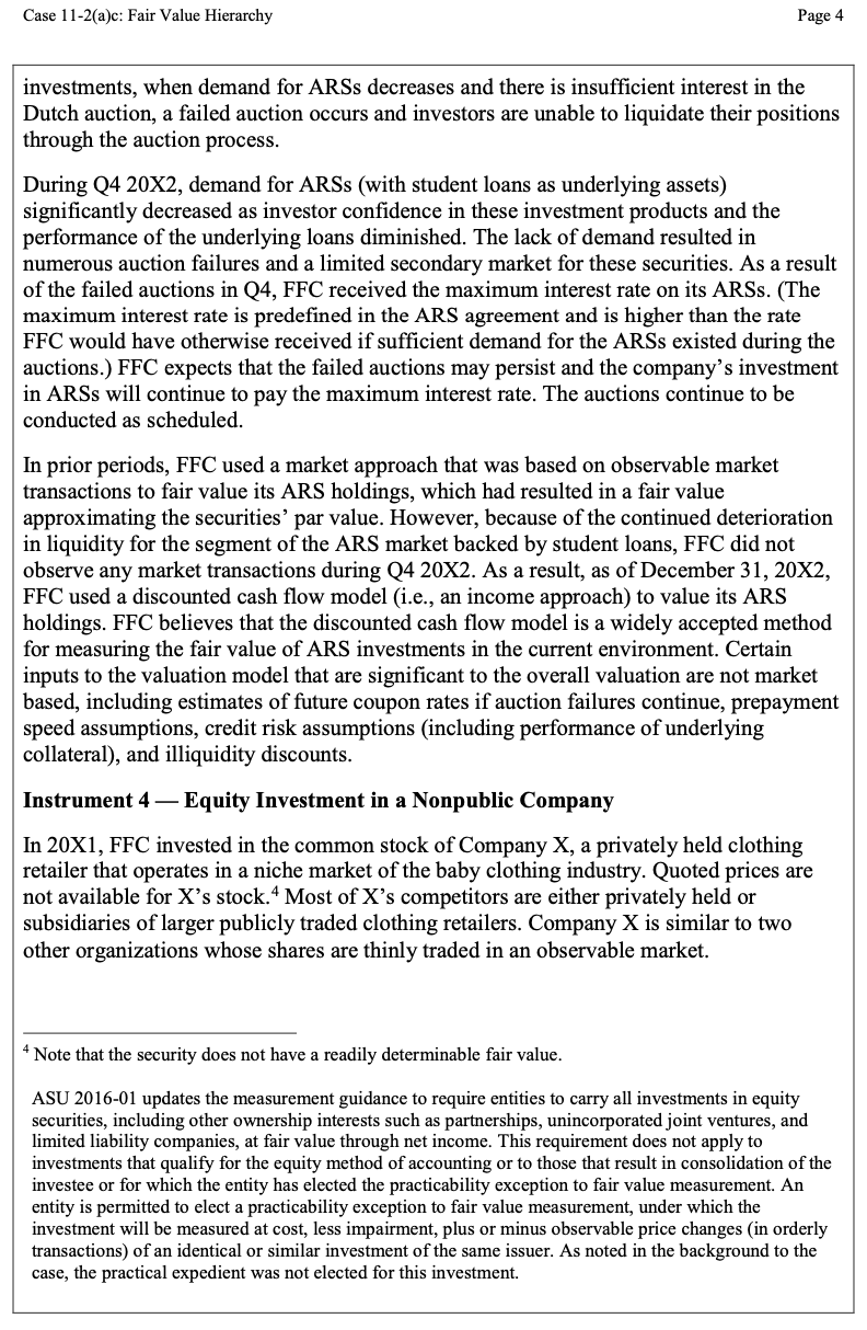Solved Case 11-2(a) Fair Value Hierarchy Family Finance Co. | Chegg.com