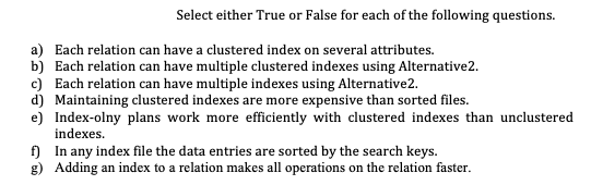 Solved DATABASE QUESTIONS | Chegg.com