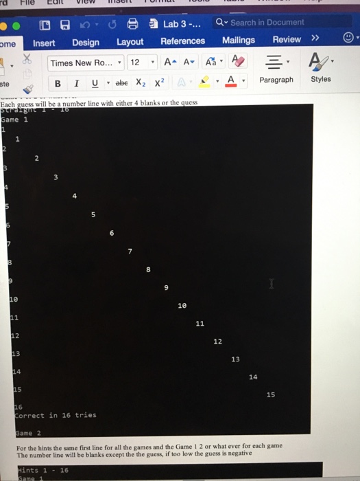 Lab 3 Search in Document Insert Design Layout | Chegg.com