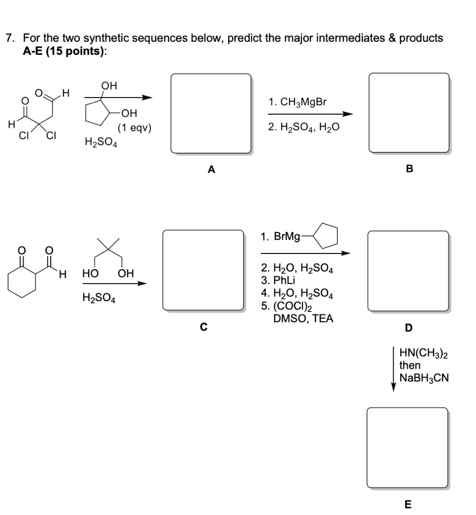 Solved For the two synthetic sequences below, predict the | Chegg.com