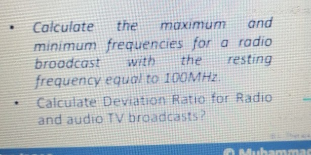 Calculate the maximum and minimum frequencies for a | Chegg.com