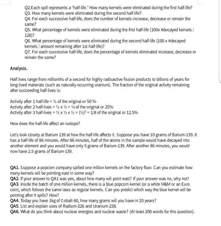 Radioactive decay An object is radioactive if the | Chegg.com