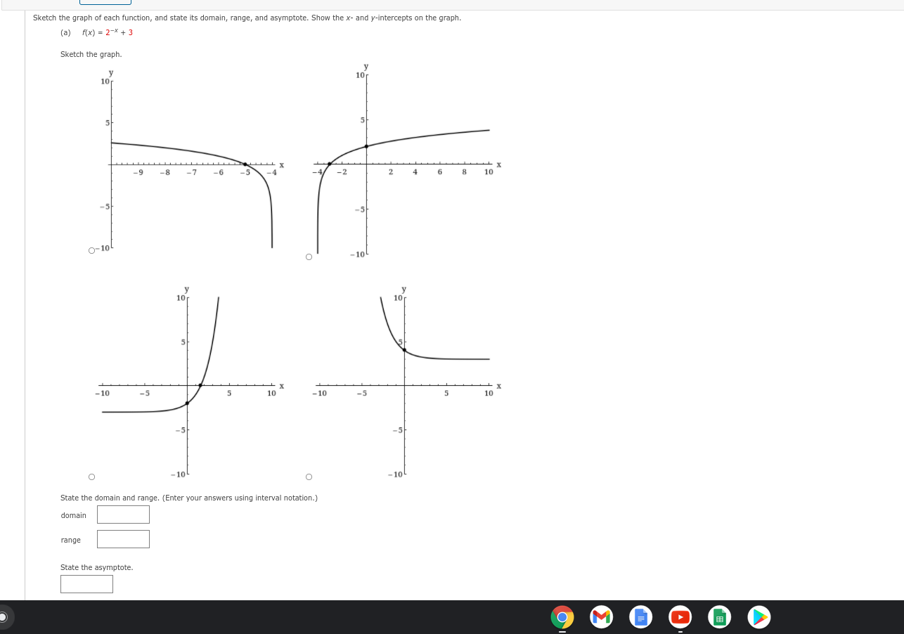 Solved Sketch the graph of each function, and state its | Chegg.com