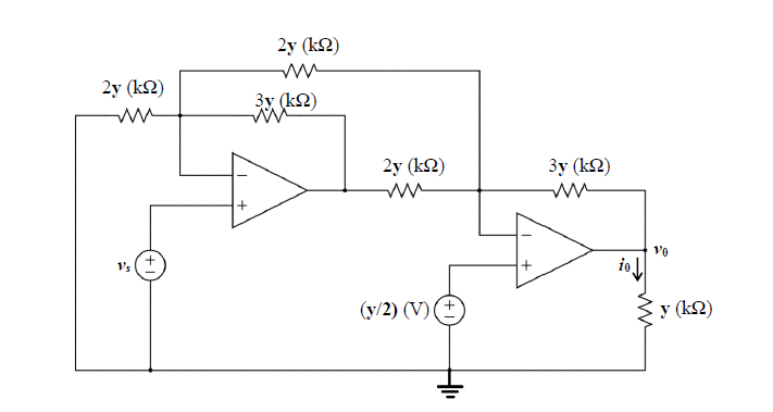 Solved In the given ideal operational amplifier circuit,a) | Chegg.com