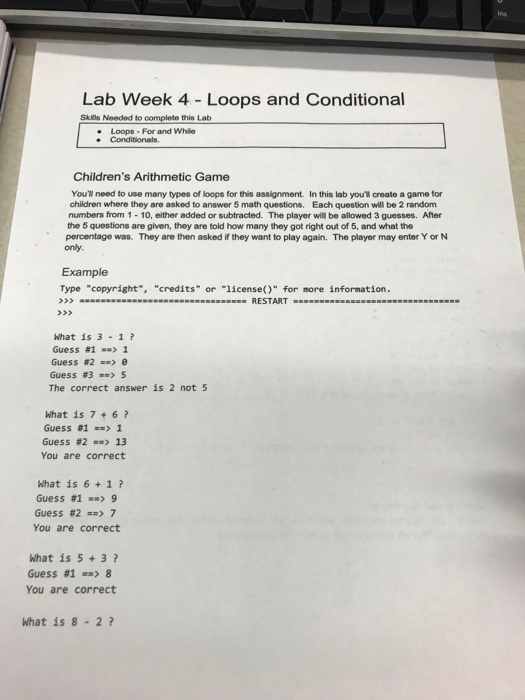 Solved Lab Week 4 Loops And Conditional Ski Needed To