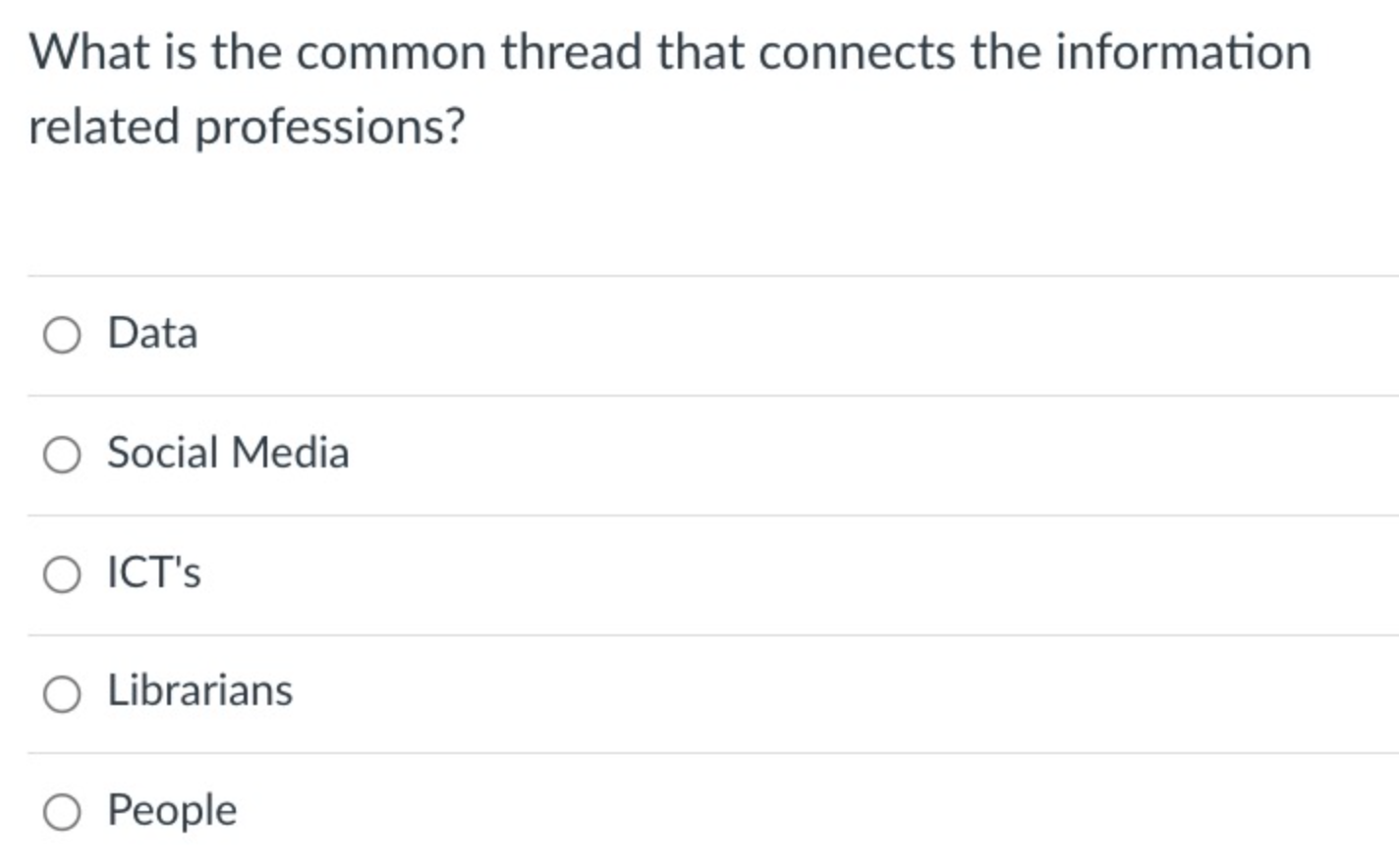 Solved What is the common thread that connects the | Chegg.com