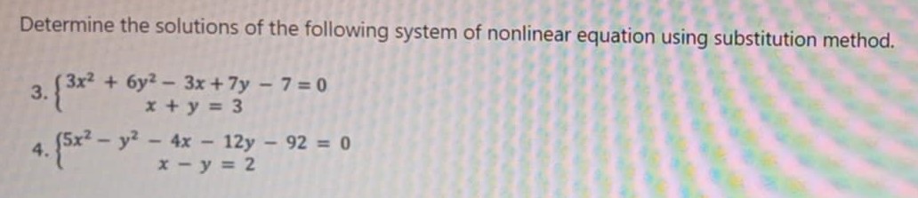 Solved Determine the solutions of ﻿the following system of | Chegg.com
