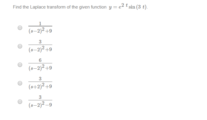 Solved Find the Laplace transform of the given function y=+2 | Chegg.com