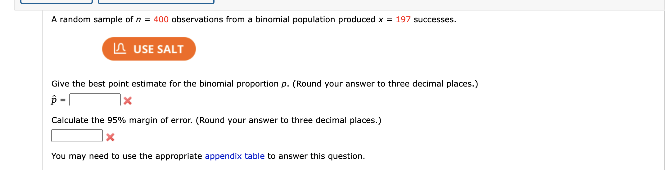 Solved A random sample of n = 400 observations from a | Chegg.com