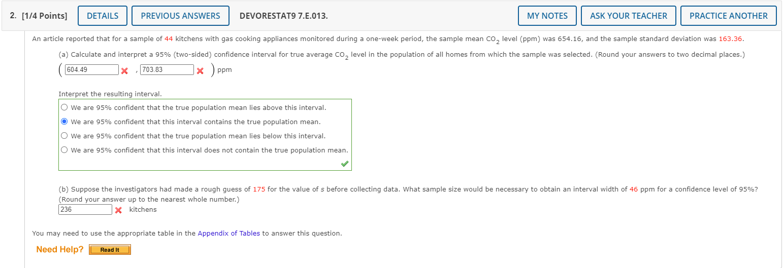 Solved 2. [1/4 points) DETAILS PREVIOUS ANSWERS DEVORESTAT9 | Chegg.com