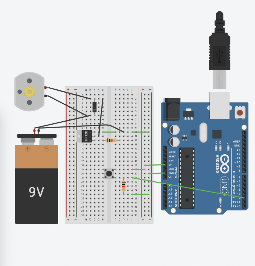 Solved Need a arduino program that turns on the DC motor | Chegg.com