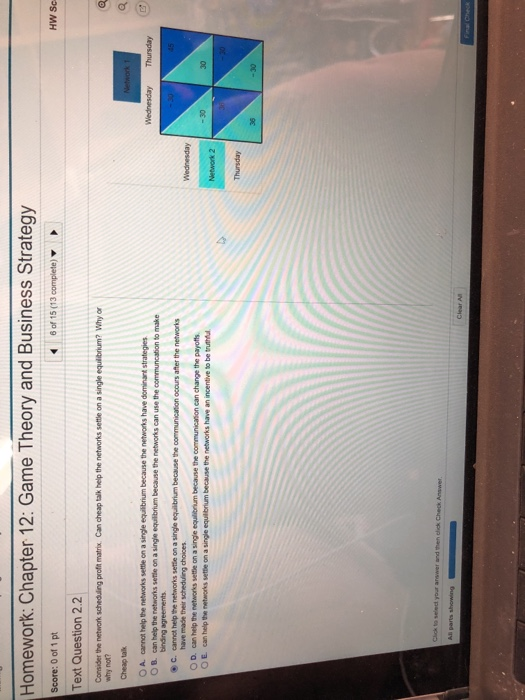 Solved Homework: Chapter 12: Game Theory and Business | Chegg.com Solved Homework: Chapter 12: Game Theory and Business | Chegg.com