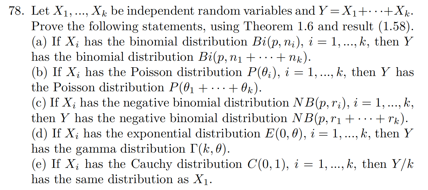 Solved Let x1,dots,xk ﻿be independent random variables and | Chegg.com