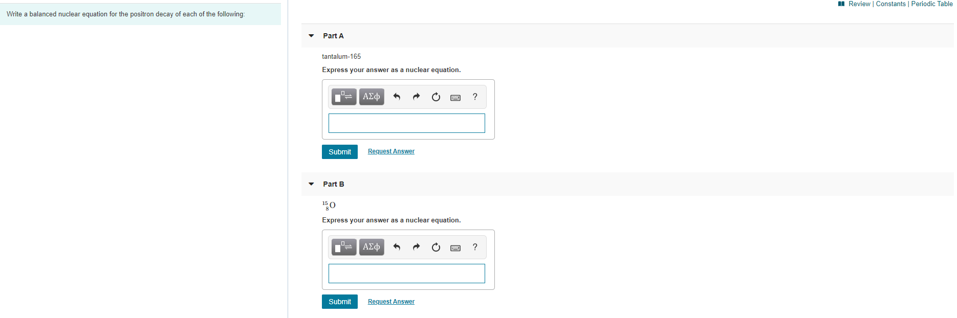 Solved A Review Constants Periodic Table Write a balanced | Chegg.com