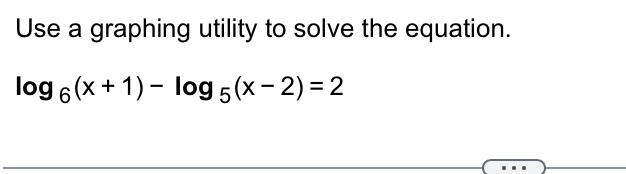Solved Use a graphing utility to solve the equation. | Chegg.com