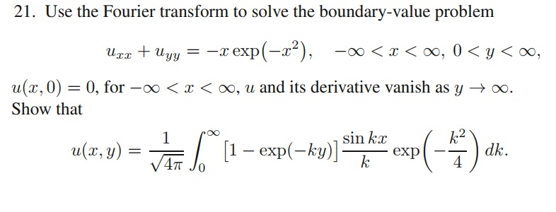 This problem is from "Nonlinear Partial Differential | Chegg.com