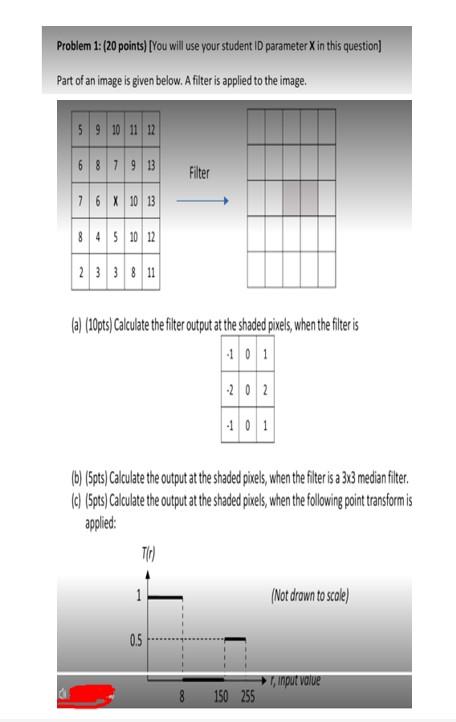 Solved Problem 1: (20 points) [You will use your student ID | Chegg.com