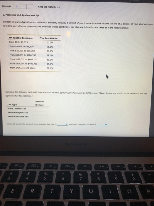 Solved Attempts Keep the Highest: 4 2. Problems and | Chegg.com