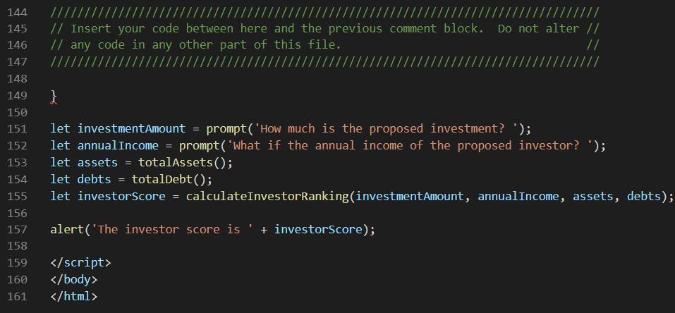Solved function totalAssets() { IIIIIIIIIII // Insert your | Chegg.com