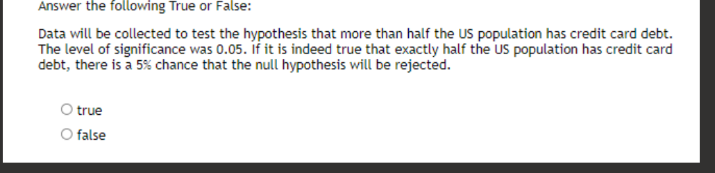 Solved Answer the following True or False: Data will be | Chegg.com