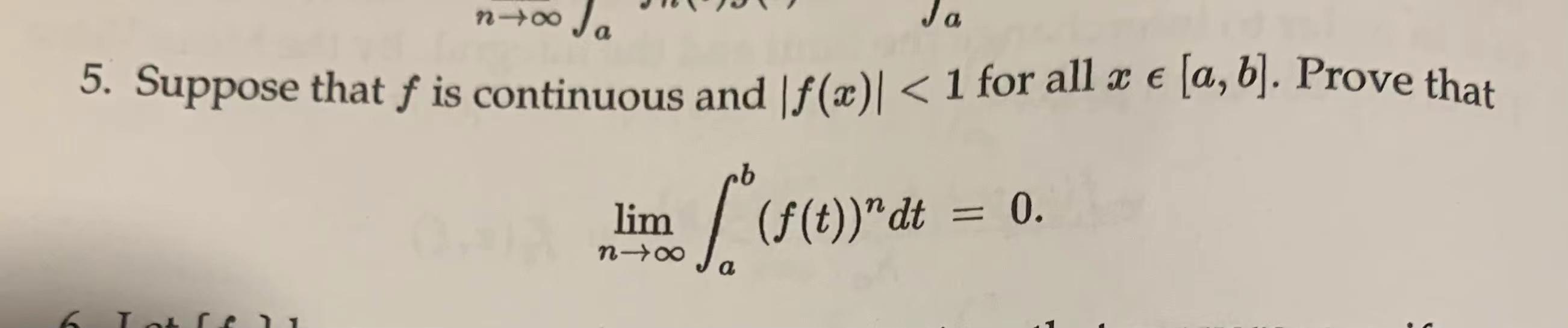 Solved 5. Suppose that f is continuous and ∣f(x)∣