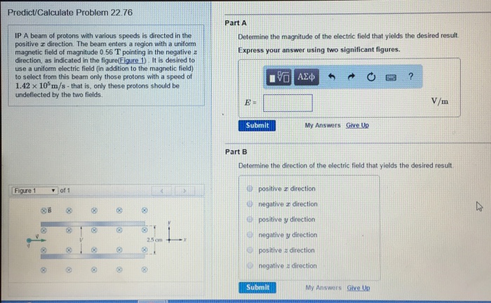 Solved Predict/Calculate Problem 22.76 IPA beam of protons | Chegg.com