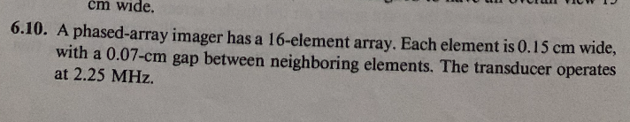 EUCLI UTILL VI VY 1 cm wide. 6.10. A phased-array | Chegg.com