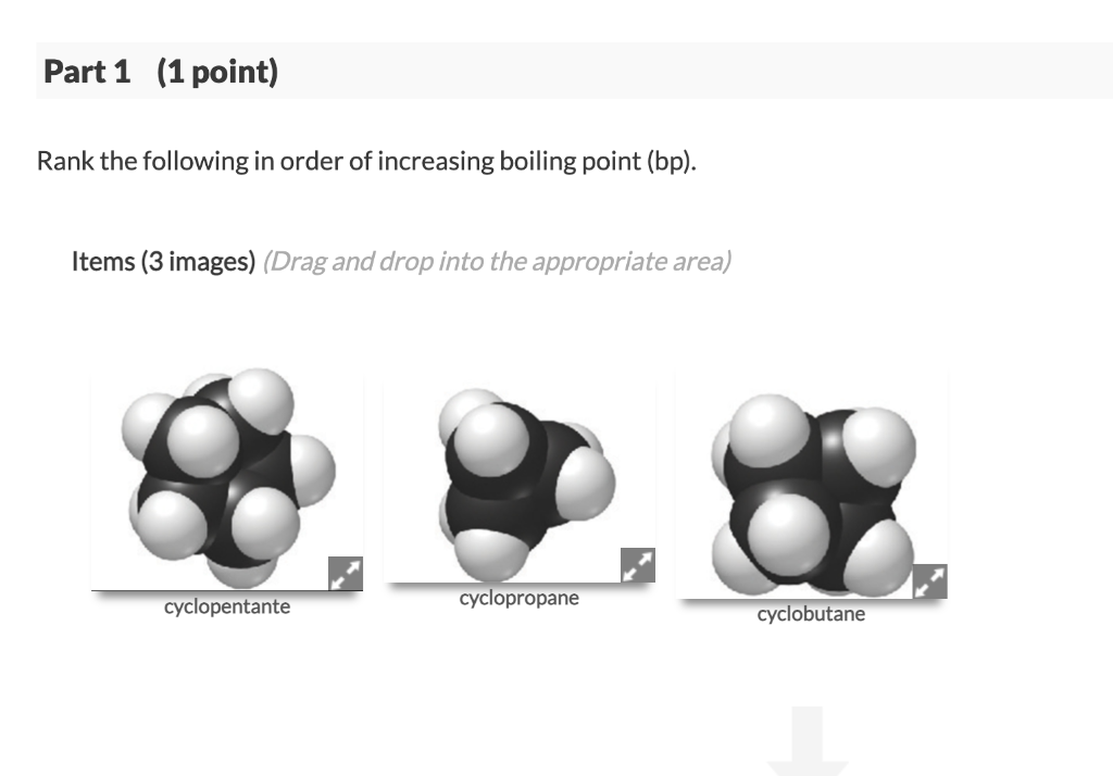 Solved Part 1 (1 point) Rank the following in order of | Chegg.com