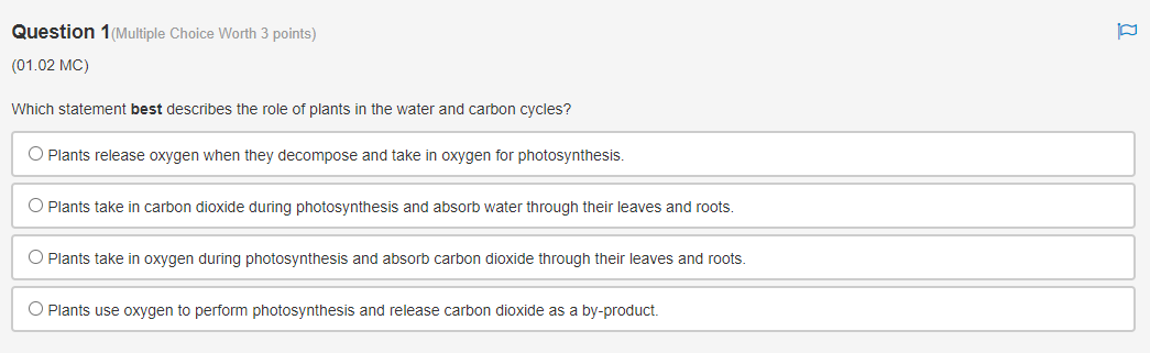 Solved Question 1(Multiple Choice Worth 3 points) (01.02 MC) | Chegg.com