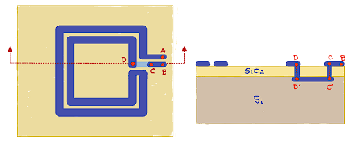 Consider now this integrated inductor designed for | Chegg.com