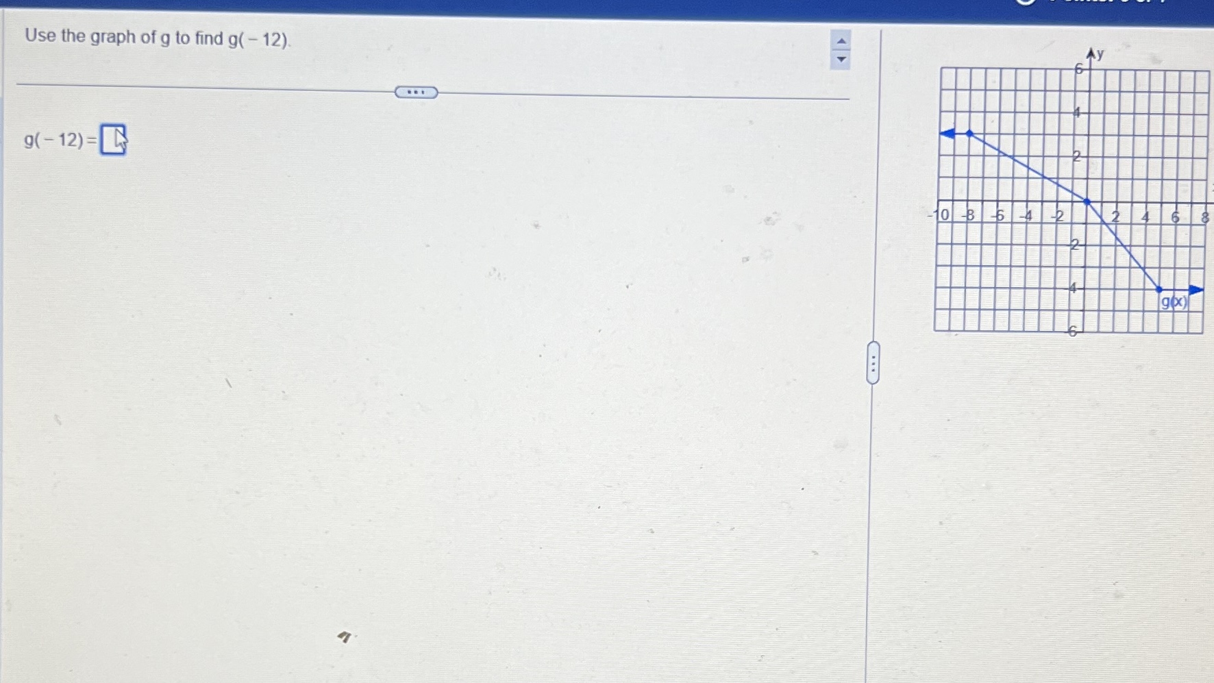 Solved Use the graph of g to find g(−12). g(−12)= | Chegg.com