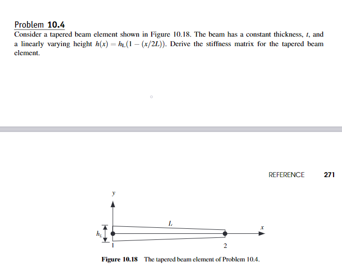 Solved I need to derive the stiffness matrix [K] ﻿for the | Chegg.com