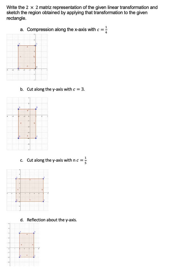 Solved Write the 2×2 matriz representation of the given | Chegg.com