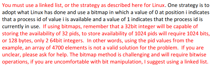 Solved An operating system's pid manager is responsible for | Chegg.com