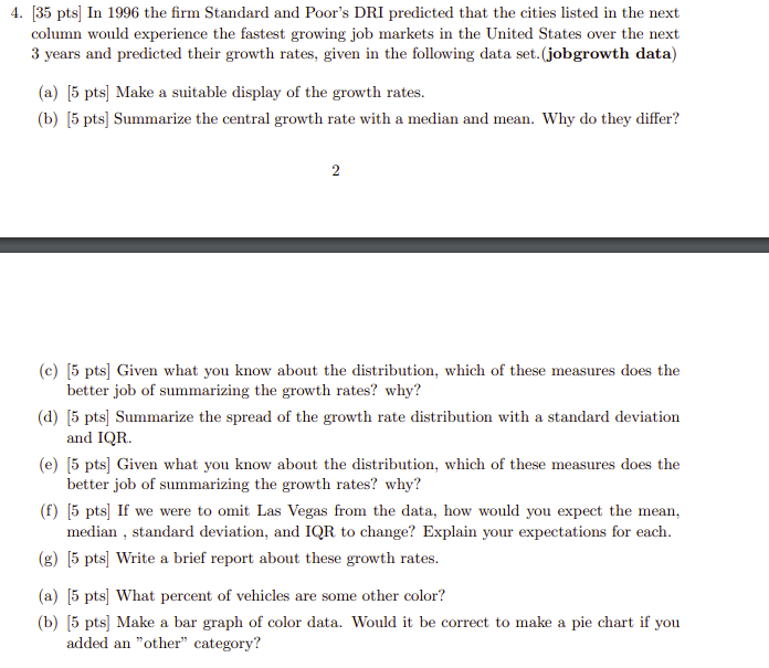 Solved PLEASE use RStudio and provide the RCode used for | Chegg.com