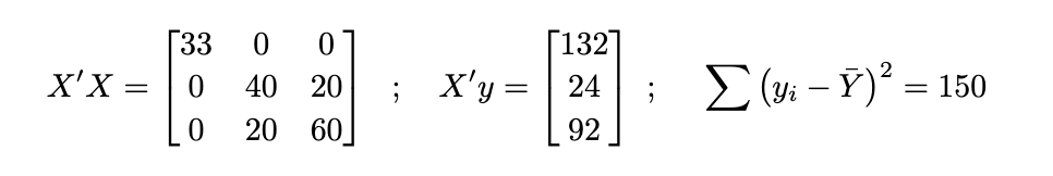 Solved You are given the following matrices computed for a | Chegg.com